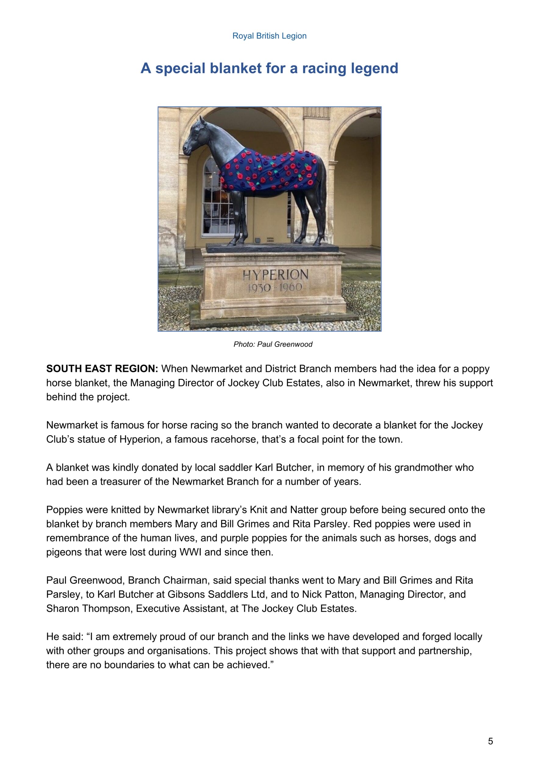 005_Reflections on Remembrance 2024 - Royal British Legion St. James's ...